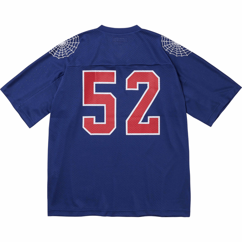 Supreme Spiderweb Football Jersey 'Navy' — Kick Game