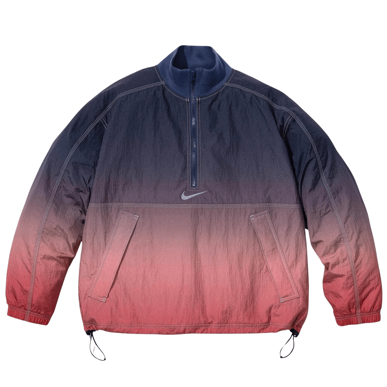 Supreme x Nike Ripstop Pullover 'Blue Red' — Kick Game