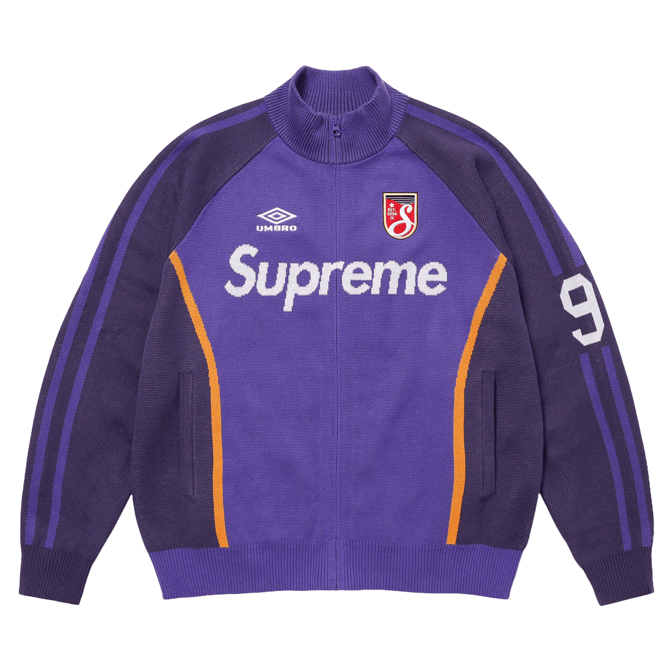 Supreme x Umbro Zip-Up Sweatshirt 'Purple' — Kick Game