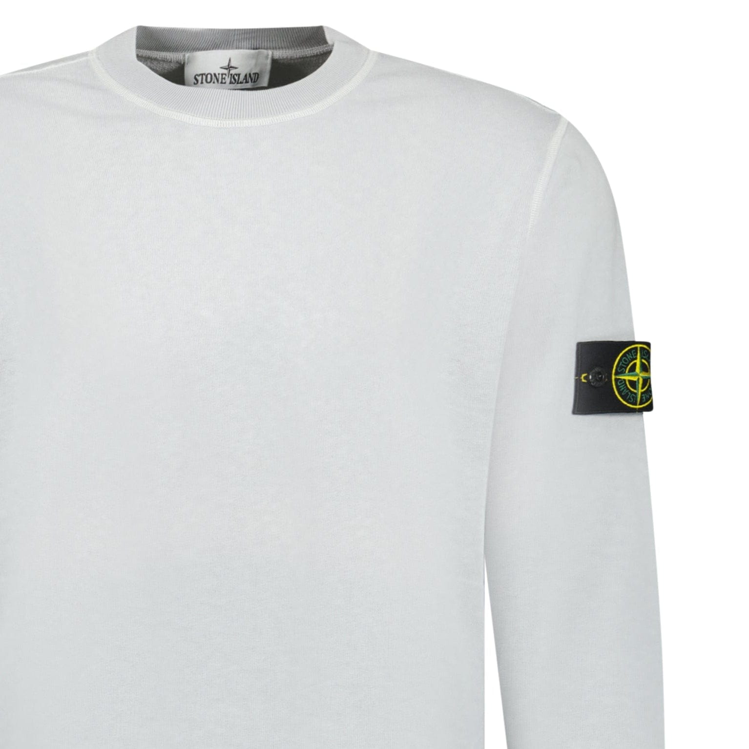 Stone Island Old Effect Crewneck Sweatshirt Pearl Grey – Kick Game
