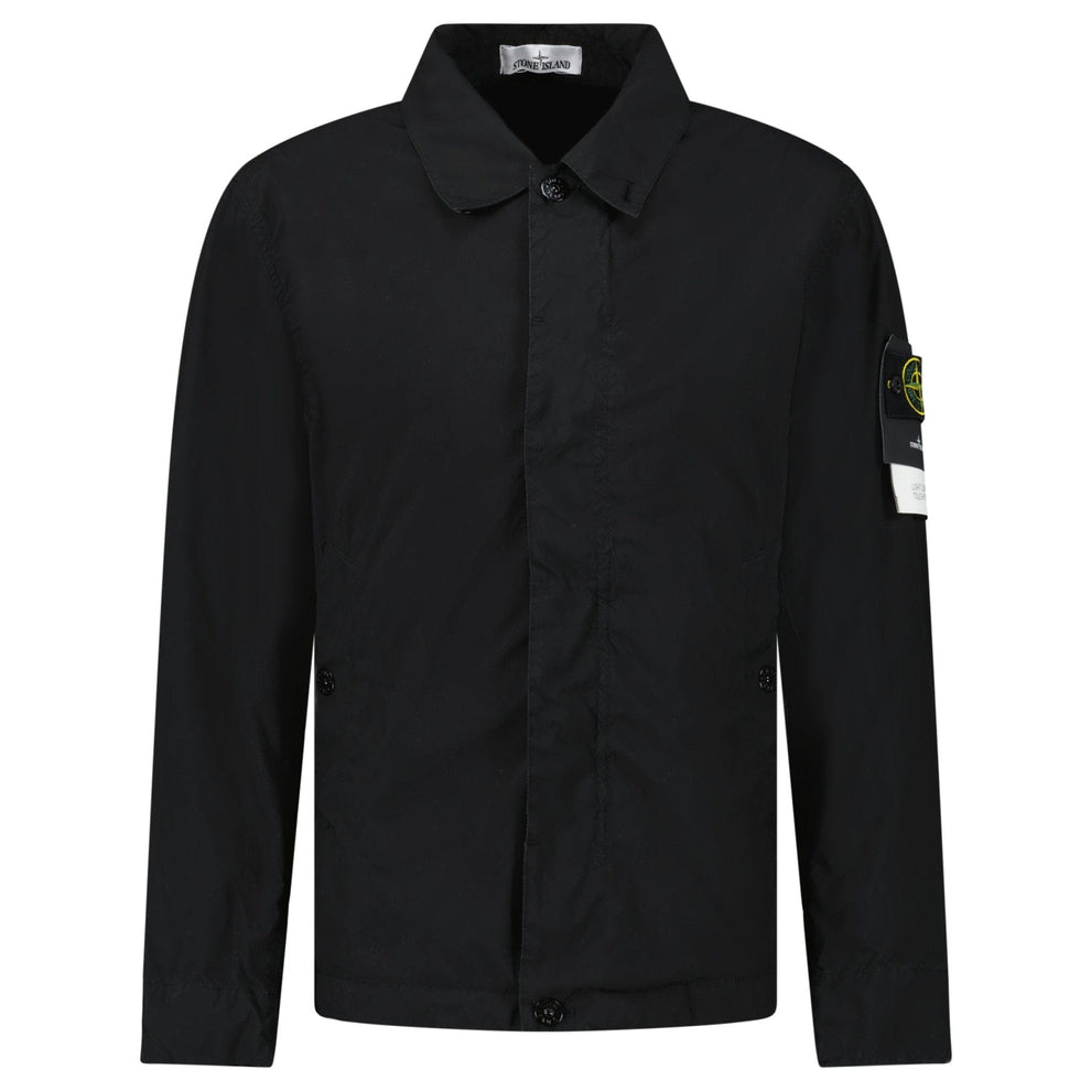 Stone Island Light Compact Jacket in Black – Kick Game