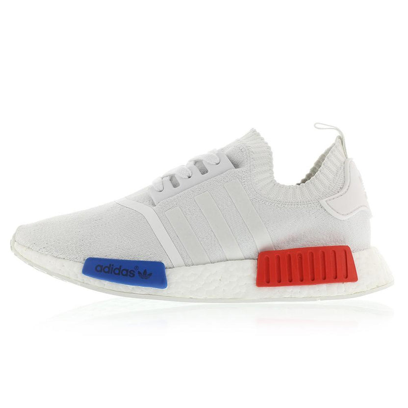 Adidas NMD_R1 Primeknit Vintage White-Lush Red — Kick Game